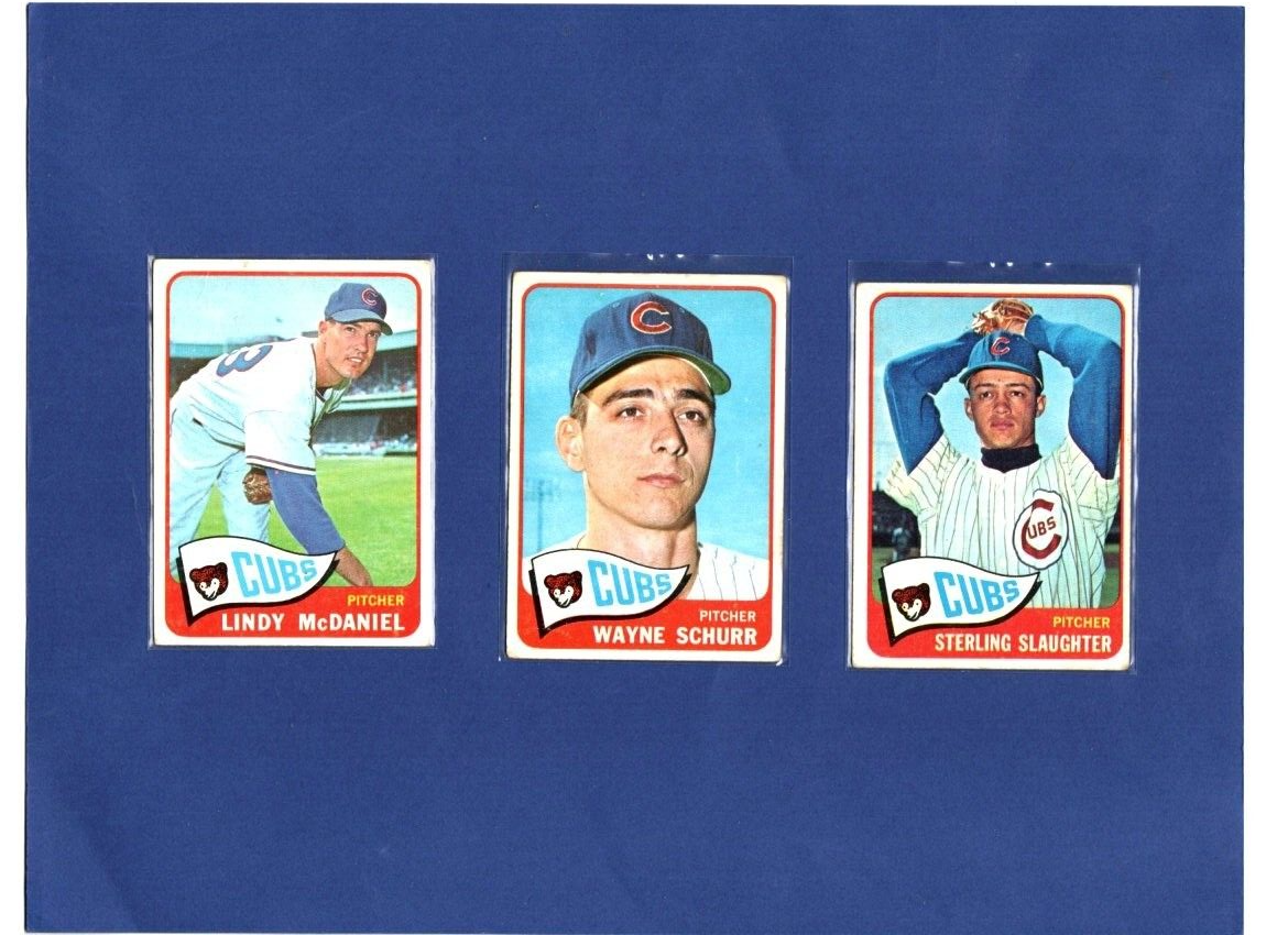 1965 TOPPS 3 CHICAGO CUBS CARD (#s 149-244-314) LOT GOOD-VG | eBay