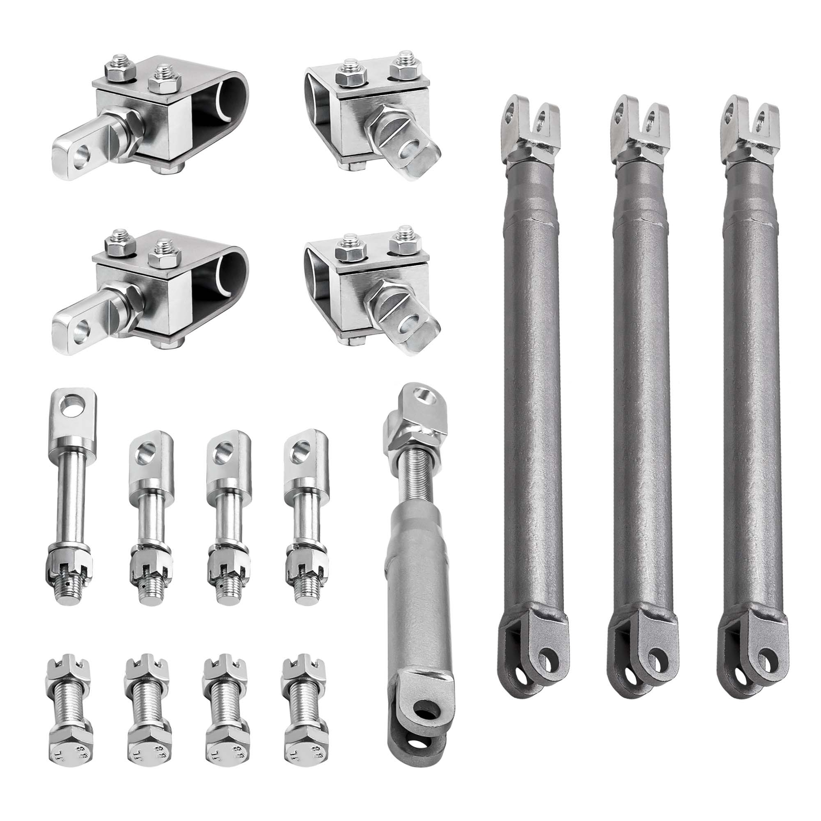Sidecar Installation Kit 4x U-Clamp Frame Mount &4x I-Bolt Frame Mount ...