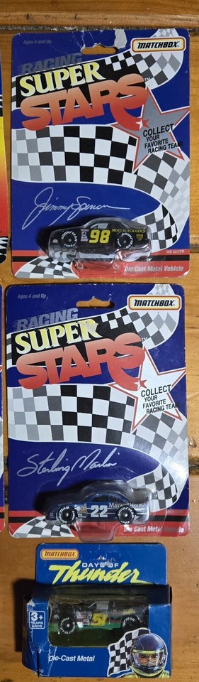 9 MATCHBOX RACING SUPER STARS NASCAR WINSTON CUP RACE CAR 1/64 DIECAST ...