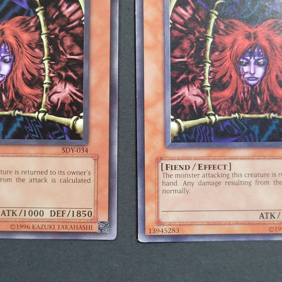 Yugioh TCG - 2x Wall of illusion - SDY-034 - LP - vintage - Fiend Dark - 2002 | eBay UK