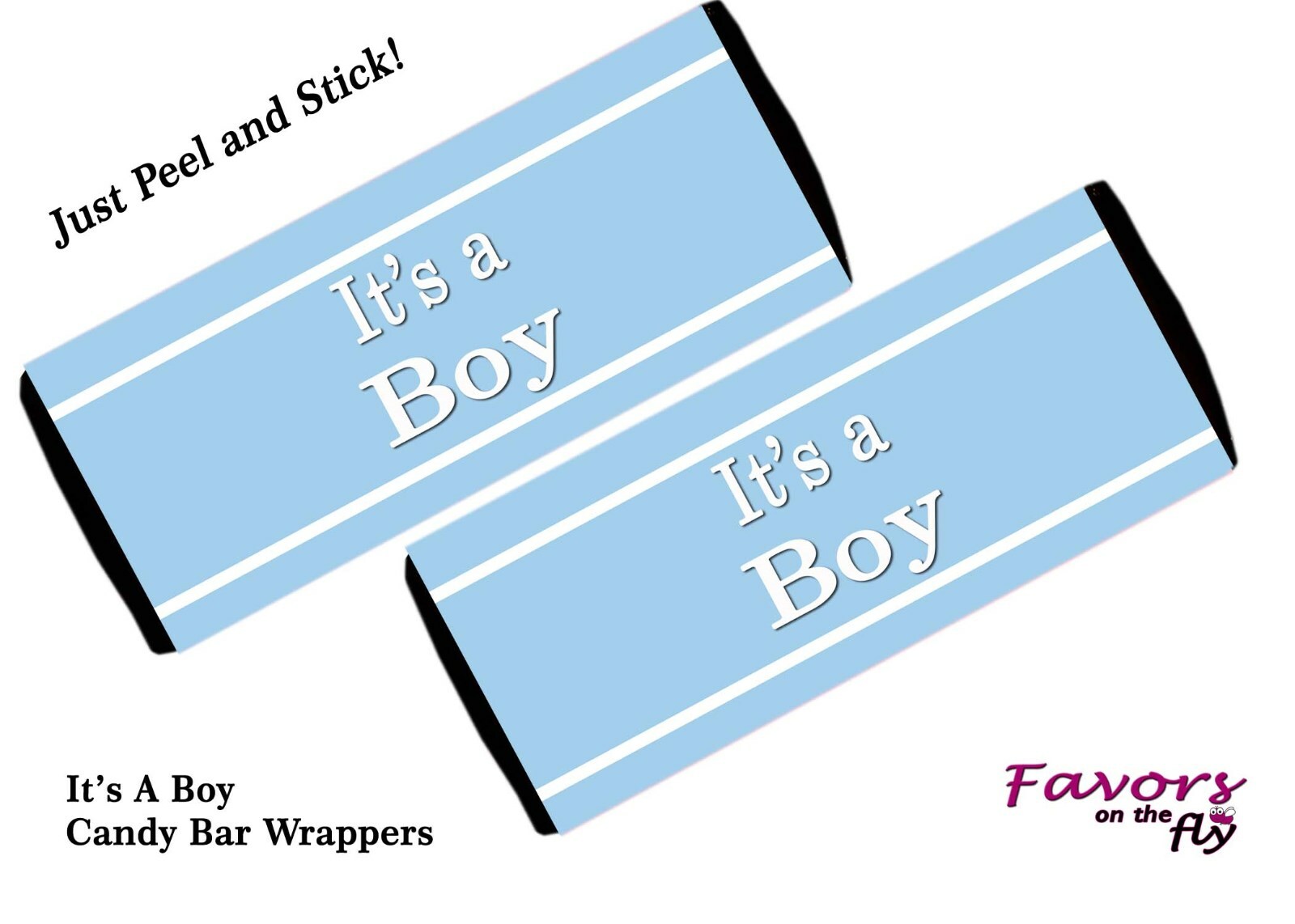 12 It's a Boy Candy Bar Wrappers for Baby Shower Announcement Favors | eBay