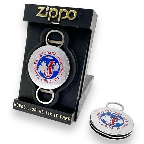 Vintage Zippo Keychains (2) with Stand Up Display Case | eBay