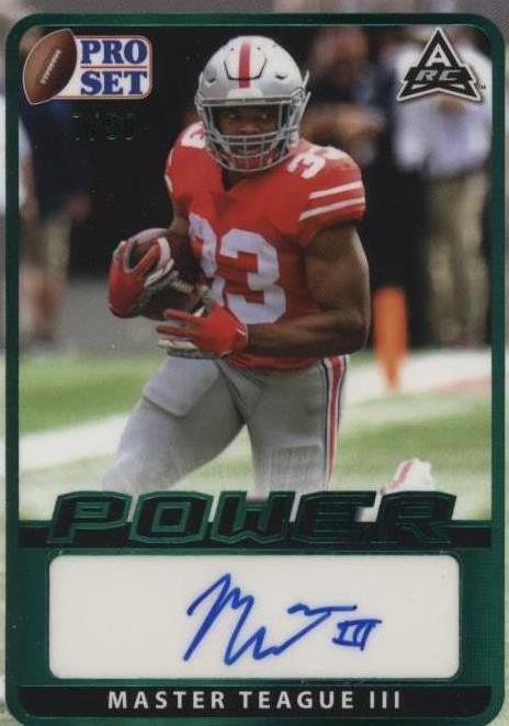2021 Leaf Pro Set Power - Base Autographs Master Teague III #BA-MT1 ...