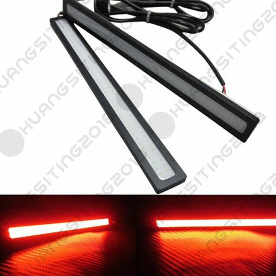2PCS Super Bright Red Car COB LED Lights -DRL Fog Driving Lamp ...