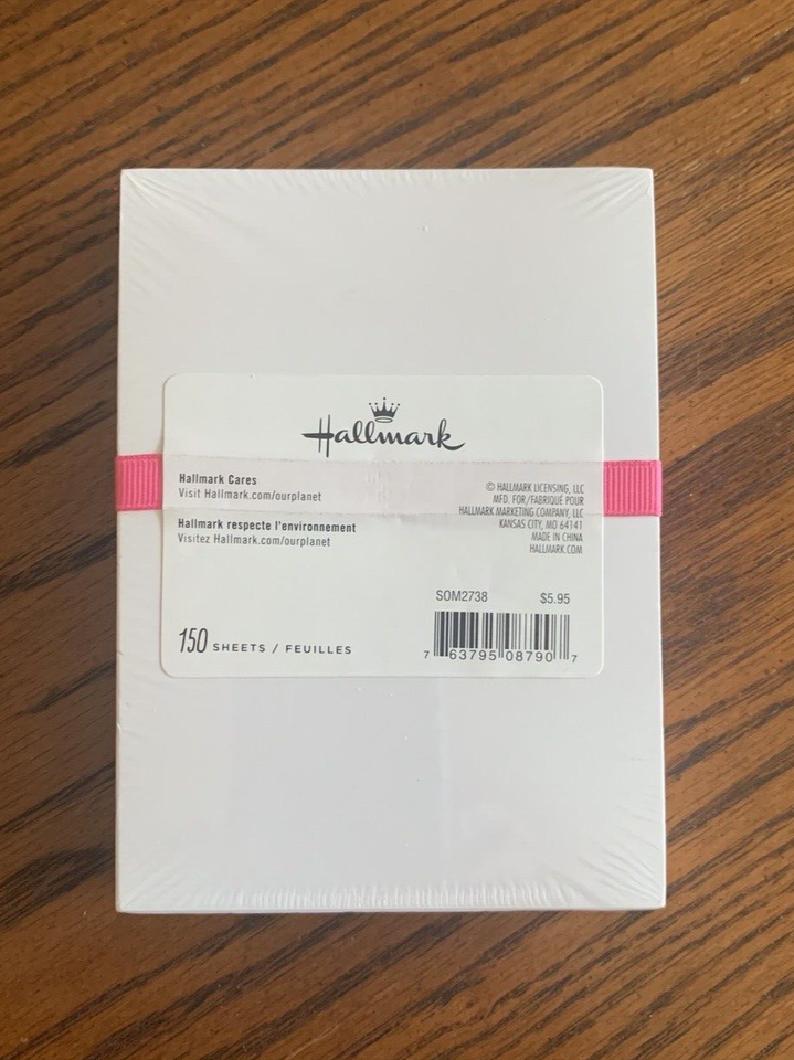 HALLMARK 150 Note Sheets LETTER "N" MONOGRAM ** New Sealed Package | eBay