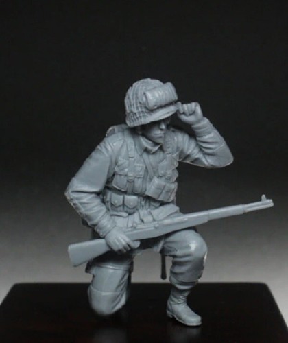 1/35 Resin Figure Model Kit US Soldier Paratrooper Rifleman WW2 War ...