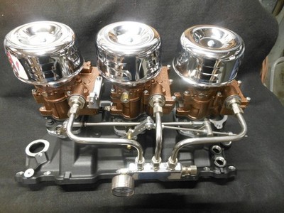 VINTAGE SPEED'S ROCHESTER 2G TRI POWER HOT ROD RAT COMPLETE IN GOLD ...