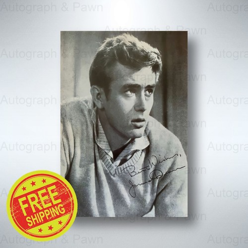 James Dean 8x10 SIGNED AUTOGRAPH RARE PHOTO SIGNATURE REPRINT FREE SHIP ...