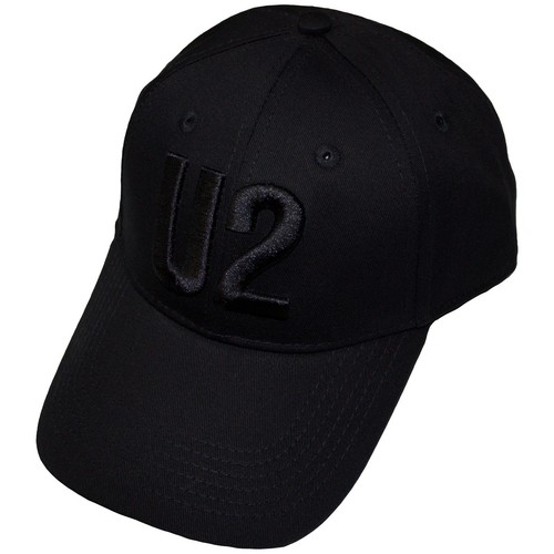 U2 Baseball Cap Schwarz on Schwarz Band Logo Nue offiziell Schwarz ...