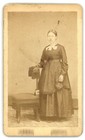 Antique Cdv Circa 1870s Dunlap & Wright Gorgeous Lady In Dress Salem ...