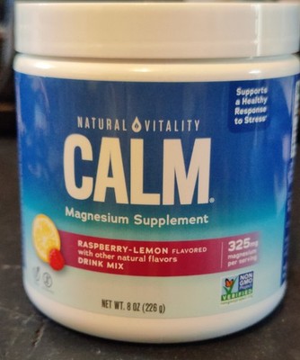 Natural Vitality Natural Calm Magnesium Powder - Raspberry Lemon (56 ...