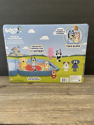 Bluey Play & Go Collector Case Target 2024 Rusty JeanLuc Mackenzie Coco ...