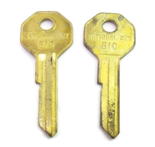 2-pcs B10 BRASS Key Blanks GM Chevy GMC National Key | eBay