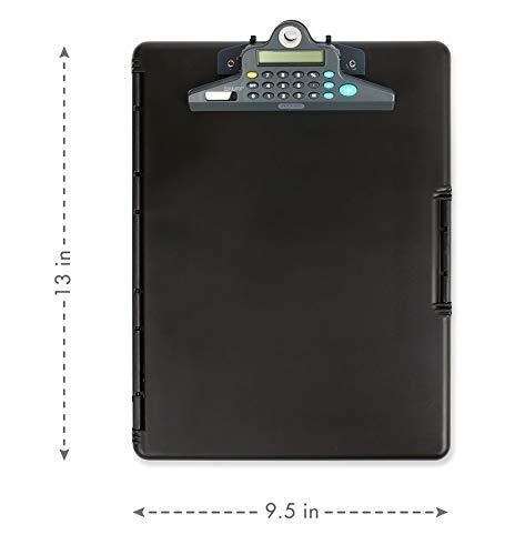 Dexas Slimcase 2 Storage Clipboard with Side Opening and Calculator ...