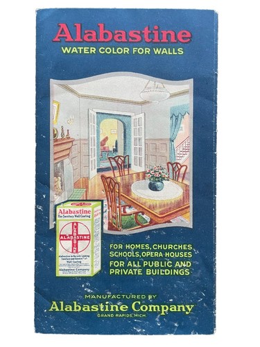 Vintage 1920s Alabastine Color Sample Brochure | eBay