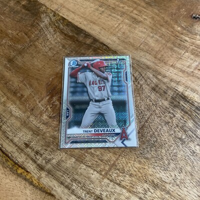 2021 BOWMAN CHROME MOJO REFRACTORS 1ST RC TRENT DEVEAUX ANGELS | eBay