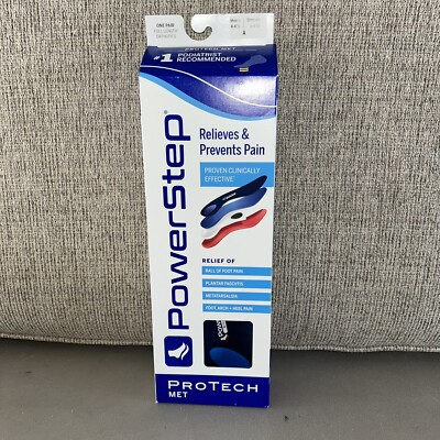 Powerstep Pro ProTech Met Orthotic Insoles M 4-4.5 W 6-6.5 | eBay
