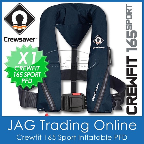 CREWSAVER CREWFIT 165 SPORT NAVY BLUE INFLATABLE PFD - MANUAL LIFE ...