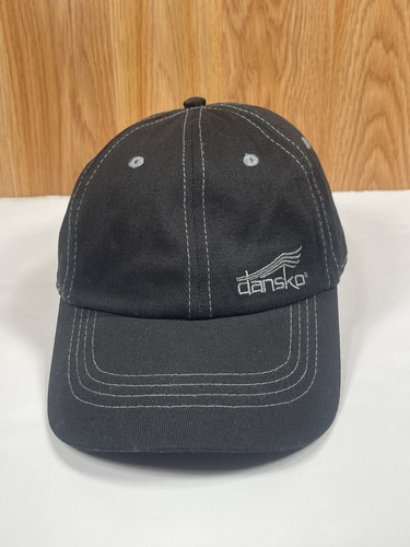 Dansko Adjustable StrapBack Women’s Baseball Hat Cap Solid Black 100% ...