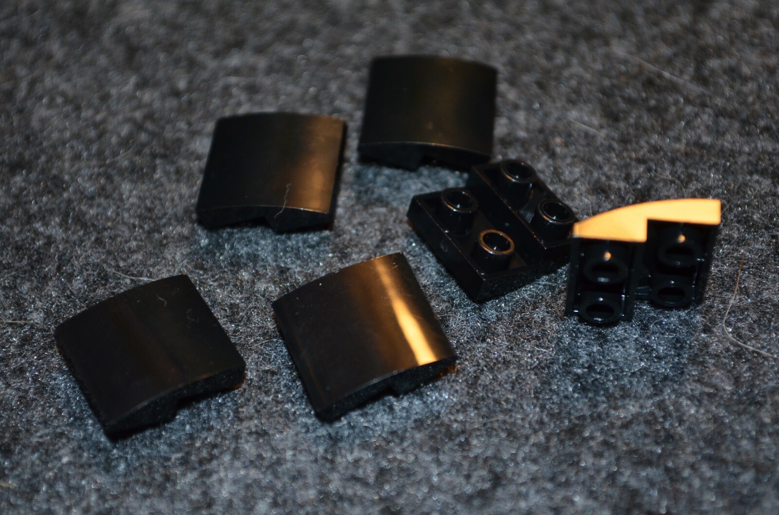 (6) 2x2 BLACK Inverted Rounded Bottom Bow Bricks - NEW Lego Parts ~ | eBay