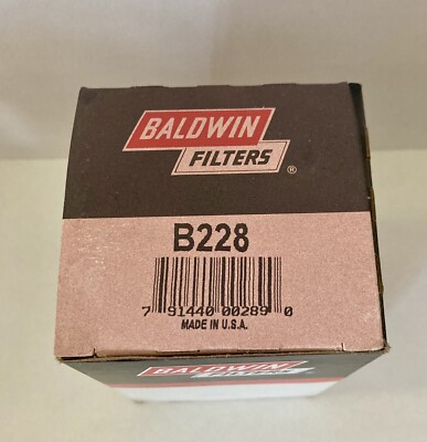 New Baldwin Filters B228 Spin on Lube Engine Oil Filter | eBay
