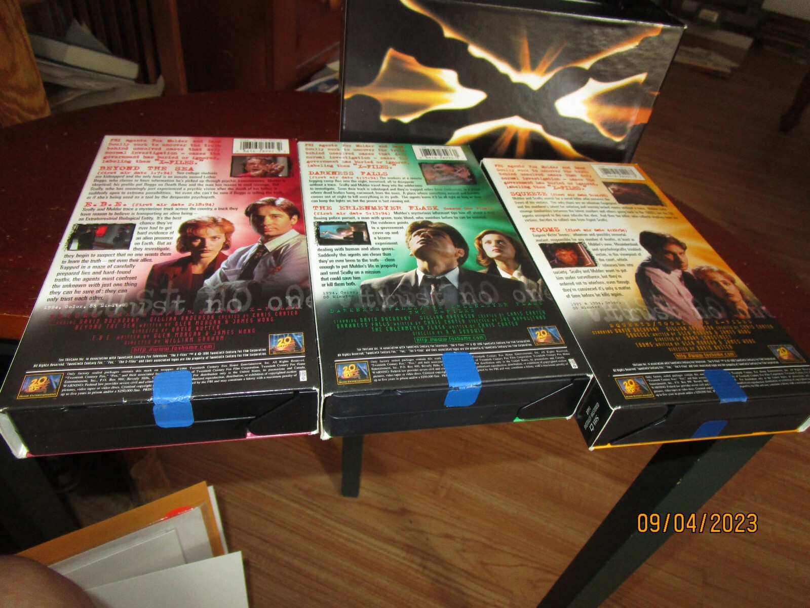 The X-Files Boxed Set - Vol. 1 (VHS, 1996, 3-Tape Set) for sale online ...