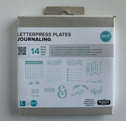 We R Memory Keepers Letterpress Plates Journaling 14 Piece Set | eBay