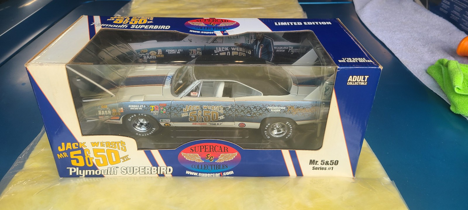 ERTL 1/18 Scale Jack Werst's Mr. 5 & 50 1970 Plymouth Superbird Super ...