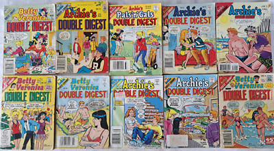 10 Archie Comics Double Digests - Archie Series 1990's - Betty Veronica ...