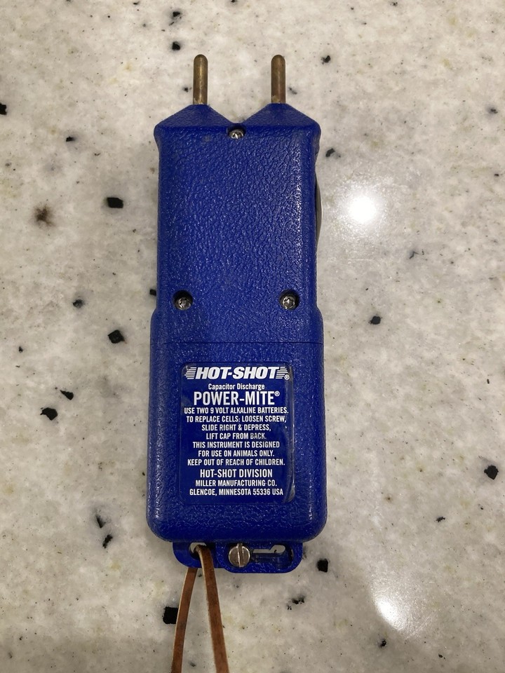 Hot-Shot Power-Mite Livestock Cattle Prod Capacitor Discharge Animal ...
