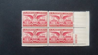 #C40 6c Alexandria Bicentennial Plate Block #24088 LR MNH OG VF | eBay