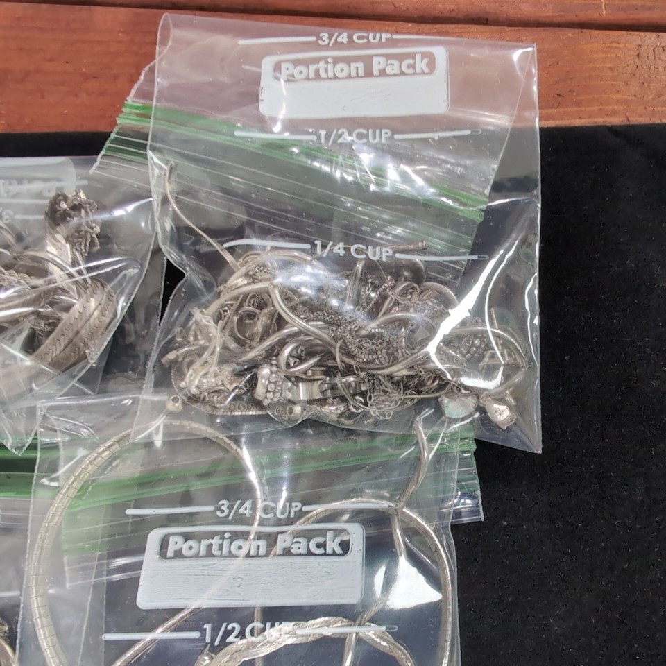 50 grams Sterling Silver (.925) Lot for Scrap , Clean !! Ready to Melt ...