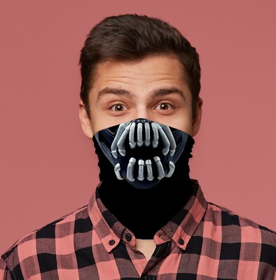 Halloween Bane Mask Design Snood Neck Tube Neck Warmer Facemask | eBay