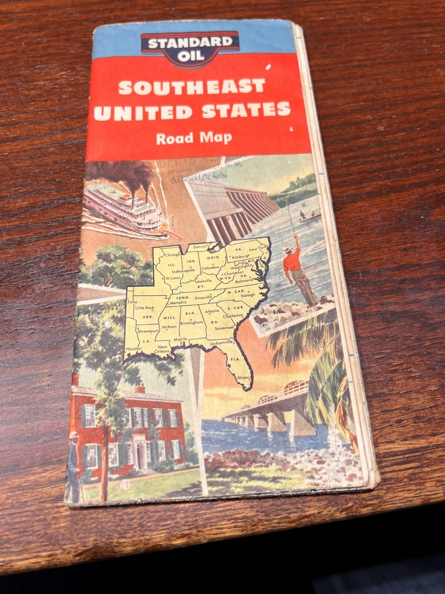 Interstate Road Map Of Southeast