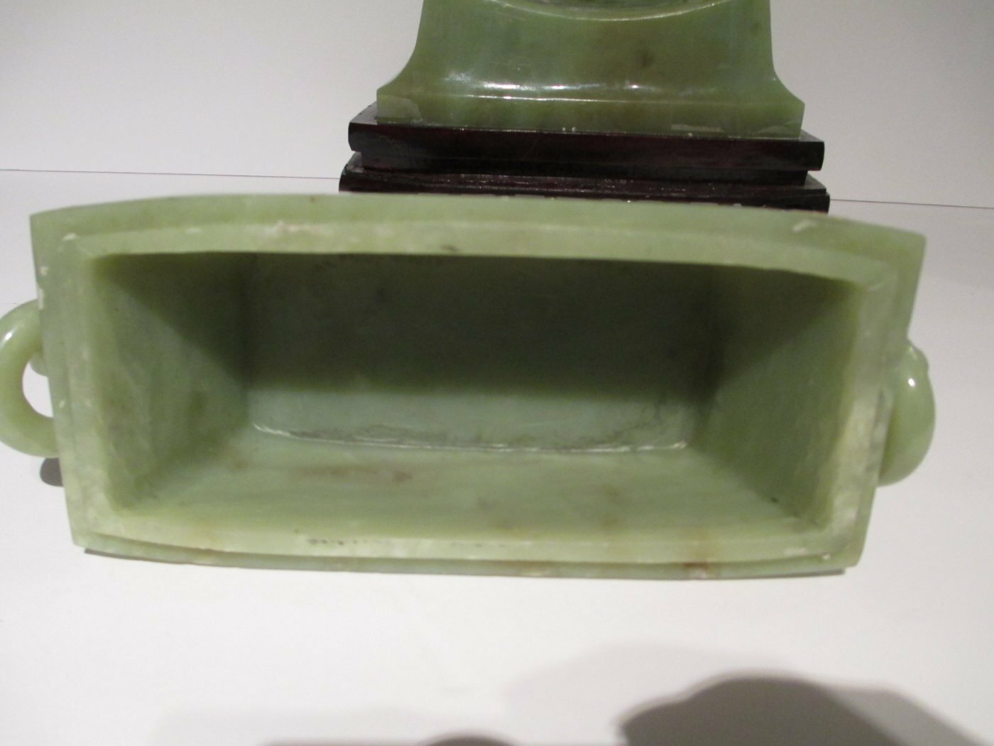 Large Chinese Green Jade Vessel 25" x 12" | eBay