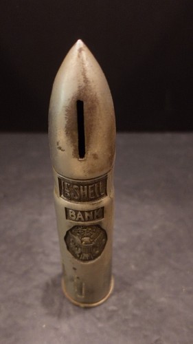 ANTIQUE CAST IRON BANK - "SHELL BANK" ARTILLERY | eBay