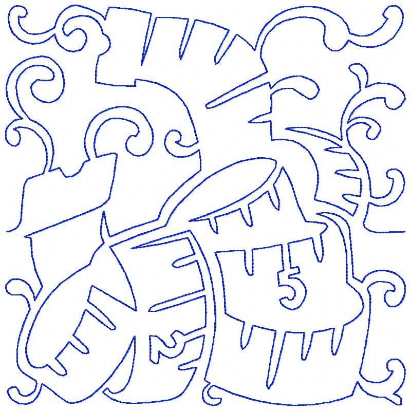 Continuous Line Sewing Blocks 12 Machine Embroidery Designs Quilt 8 ...