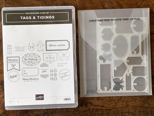Stampin Up Tags & Tidings 147779 Stamp & Christmas Tags Coordinating ...