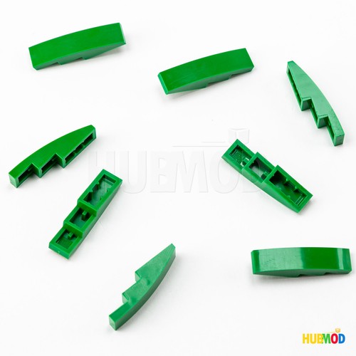 Lot of 8 LEGO 61678 11153 Green 4X1 Slope Curved Plates Arch Roof ...