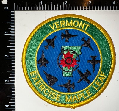 USAF 158th Fighter Wing Vermont ANG Exercise Maple Leaf Patch | eBay