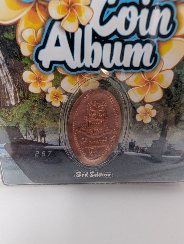 Hawaii Souvenir Coin Album Pressed Elongated Penny Book Collection 3rd ...