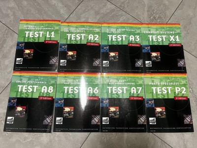 Delmar ASE Test Prep Exam Manual 8 Book Set | eBay