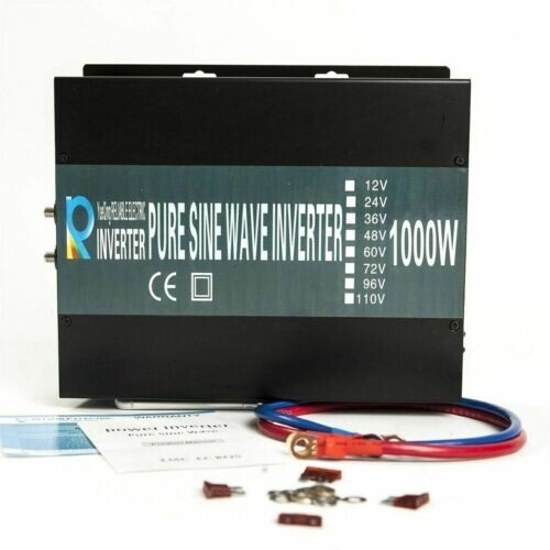 1000W Car Power Inverter 36VDC to 120/220VAC Pure Sine Wave Inverter ...