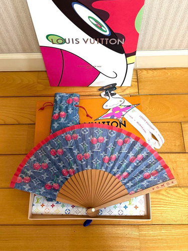 LOUIS VUITTON x Takashi Murakami Fan Sensu GI1336 Cherry Monogram in ...