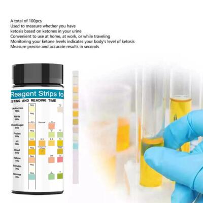 100 Pieces Urine Sample Test Strip Dipstick Parameter Urinalysis PH ...