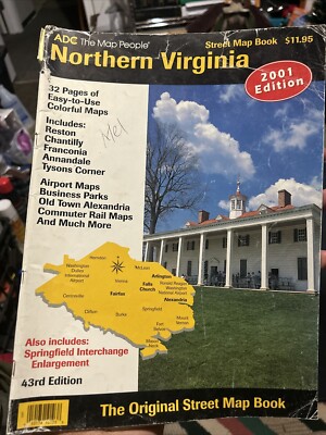 ADC The Map People Northern Virginia: Street Map Book (the Map People ...