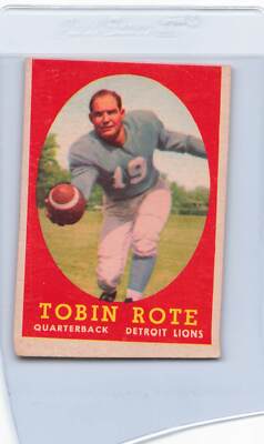 1958 Topps #94 Tobin Rote Lions EX *DA8193 | eBay