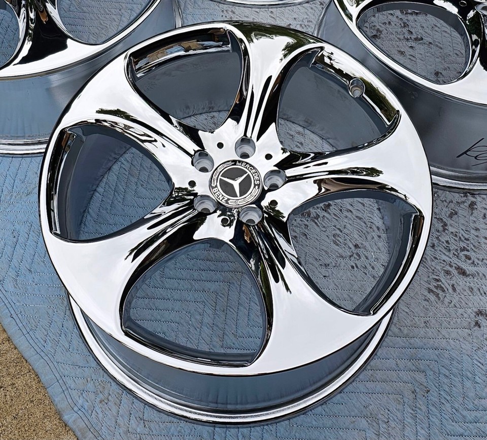 20" Chromed Mercedes Maybach Wheels S63 S65 S500 S550 S600 CL500 CL550 ...