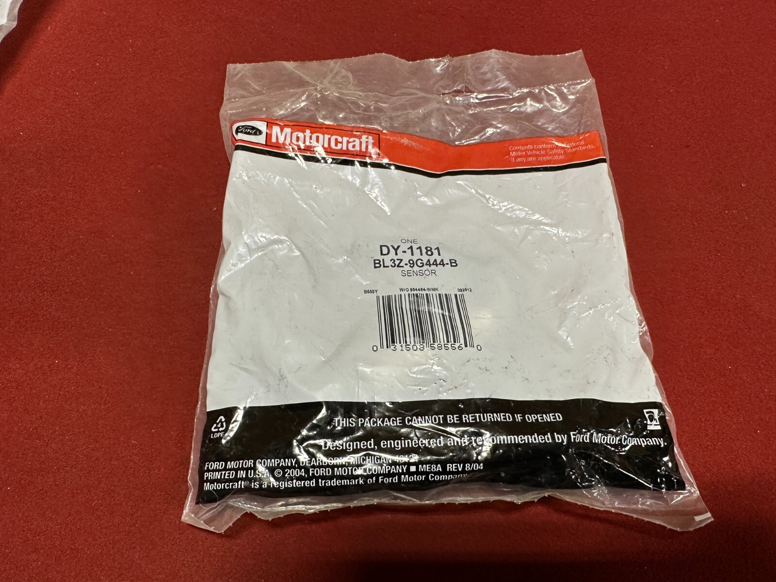 NOS NEW 12-14 OEM FORD LINCOLN O2 OXYGEN SENSOR BL3Z-9G444-B DY-1181 | eBay