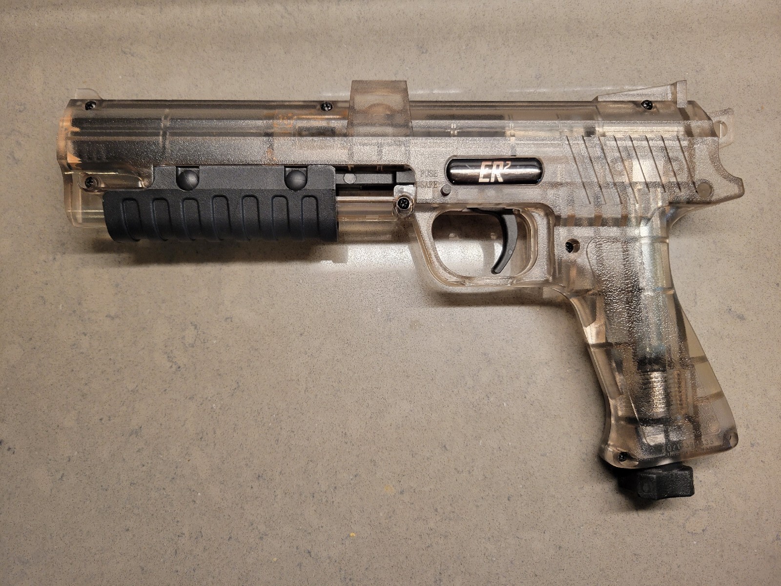 JT Clear Ghost ER2 Pump action paintball gun Pistol stock class | eBay